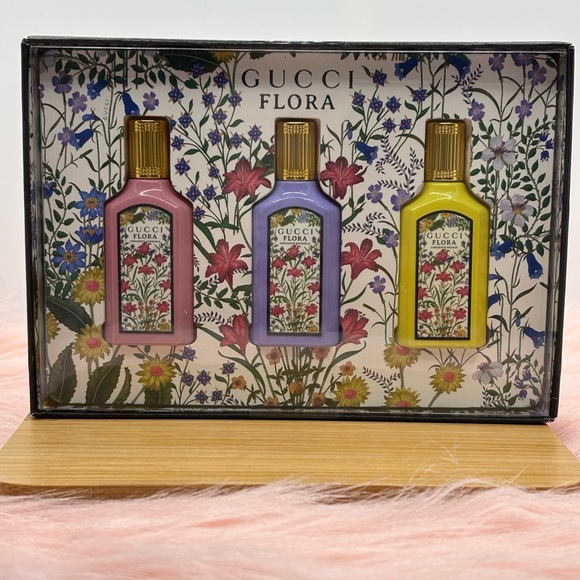 Gucci | Bath & Body | Gucci Mini Flora Eau De Parfum Perfume Trio Set ...
